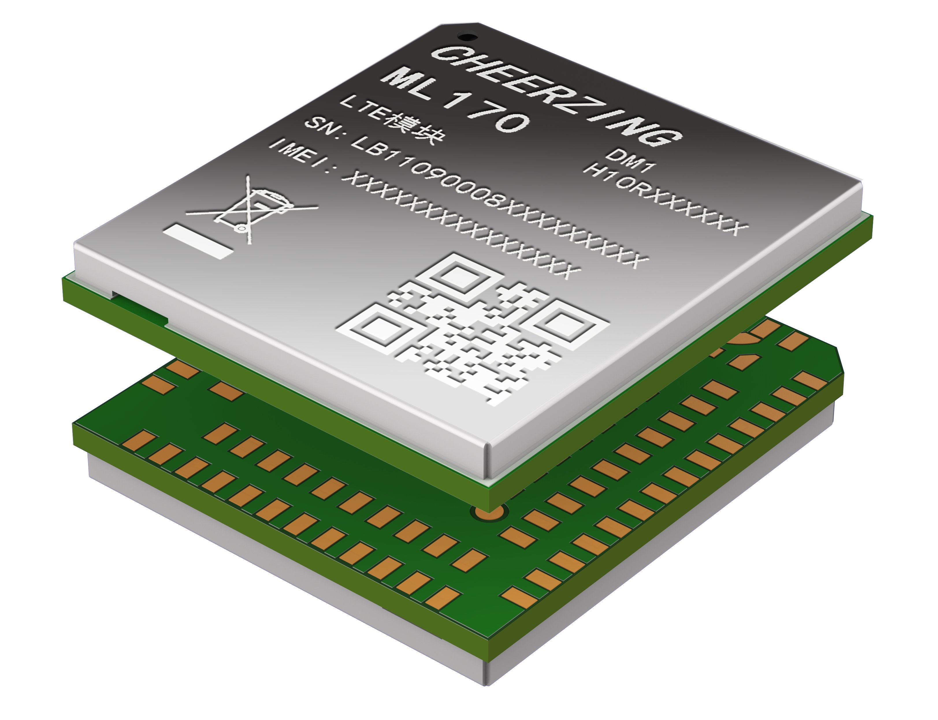 ML170 小型化 LTE Cat.1/LGA封装/多种网络协议/丰富的扩展接口 - LTE CAT.1无线通信模组 -无线产品- 骐俊物联